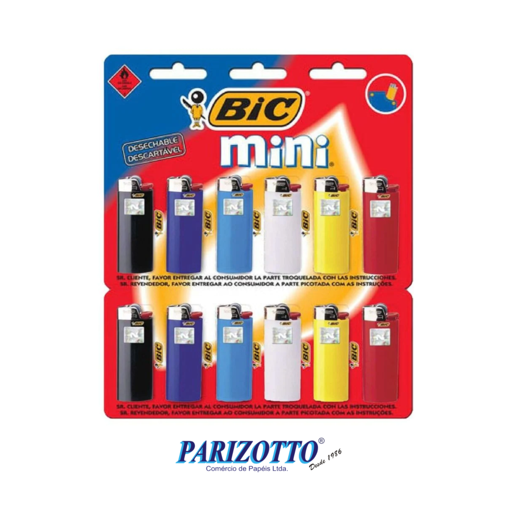 ISQUEIRO BIC MINI C/12UN - Parizotto