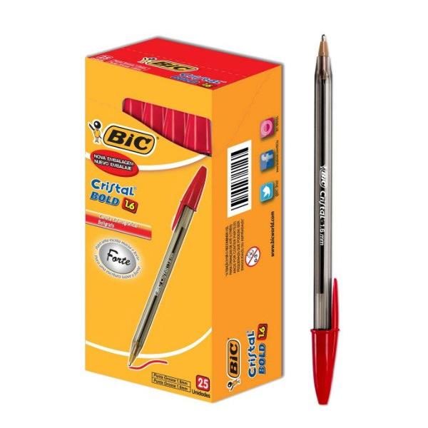 CANETA BIC CRISTAL BOLD - Papelaria em Osasco
