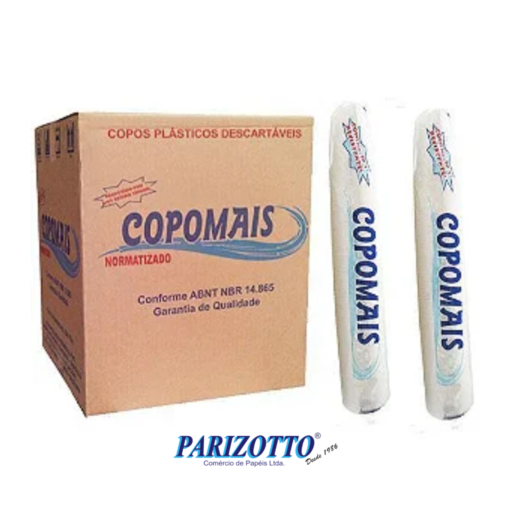 COPO PL. BRANCO 500ML CHOPP 1000UN COPOMAIS - Papelaria em Osasco